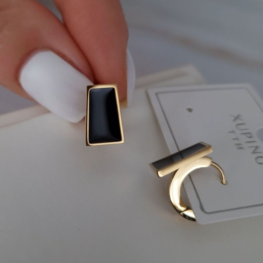 Paauksuoti nerūdijančio plieno auskaraiPapuošalai M.D. | papuosalaimd.lt